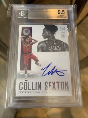COLLIN SEXTON 2018-19 ENCASED SCRIPTED SIGNATURES AUTO /75 GEM MINT BGS ...