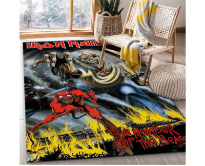 Iron Maiden Area Rug Rugs For Living Room Premium Rectangle Rug | eBay