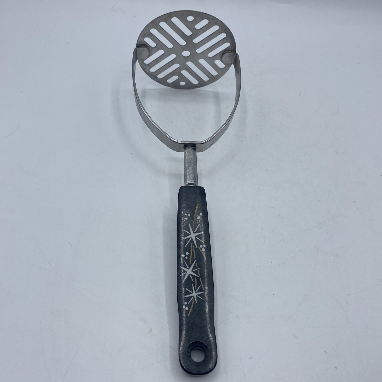 Vintage EKCO USA Atomic Starburst Handle Potato Vegetable Masher ...