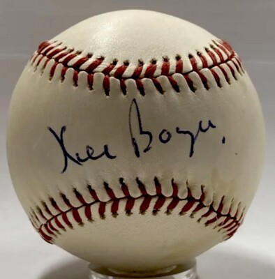 RARE BEAUTIFUL Ken Boyer (Died 1982) PSA Signed Baseball HOF St. Louis ...