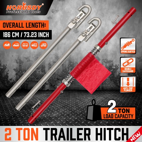 HORUSDY 2 Ton Trailer Hitch 186cm Heavy Duty Tow Bar 4wd Trailer Spring ...
