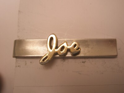 JOE Monogram Name Initial Letter Vintage SWANK Tie Bar Clip | eBay