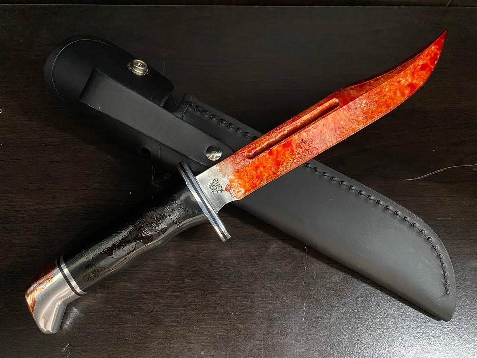 Ghostface Scream Mask + Buck 120 Shadow Box Frame Jason Freddy ...