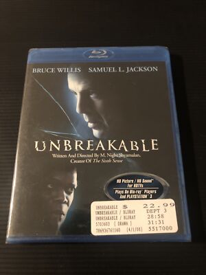 Unbreakable -Blu-ray -Disc -2008 - Bruce Willis - Sam Jackson | eBay