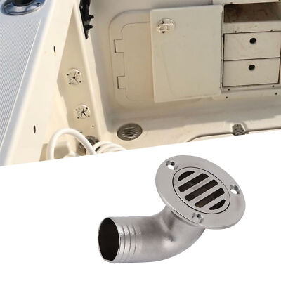 90 Degree Deck Drain Scupper 1.5in OD 316 Stainless Steel Plumbing ...