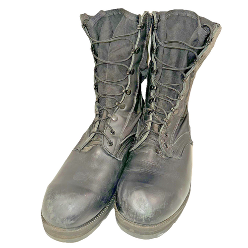 US Military Jungle Spike Protection Mens Size 13 R Black Jump Boots 9 ...