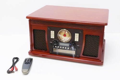 Victrola Navigator VTA-600B MH 8-in-1 Classic Bluetooth Record Player ...