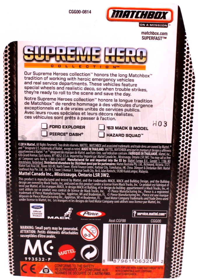 Matchbox 2021 Supreme Hero Pierce Dash Fire Truck red redRR's | eBay