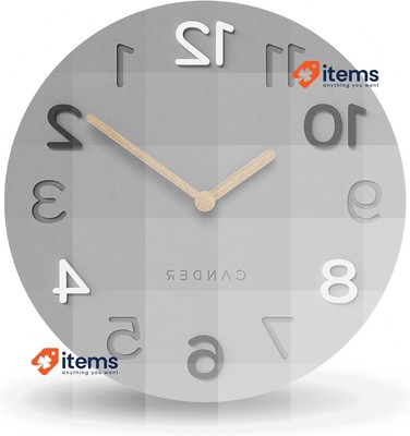 Cander Berlin MNU 2830 C Wall Clock Silent MDF without Ticking Noise 30 ...