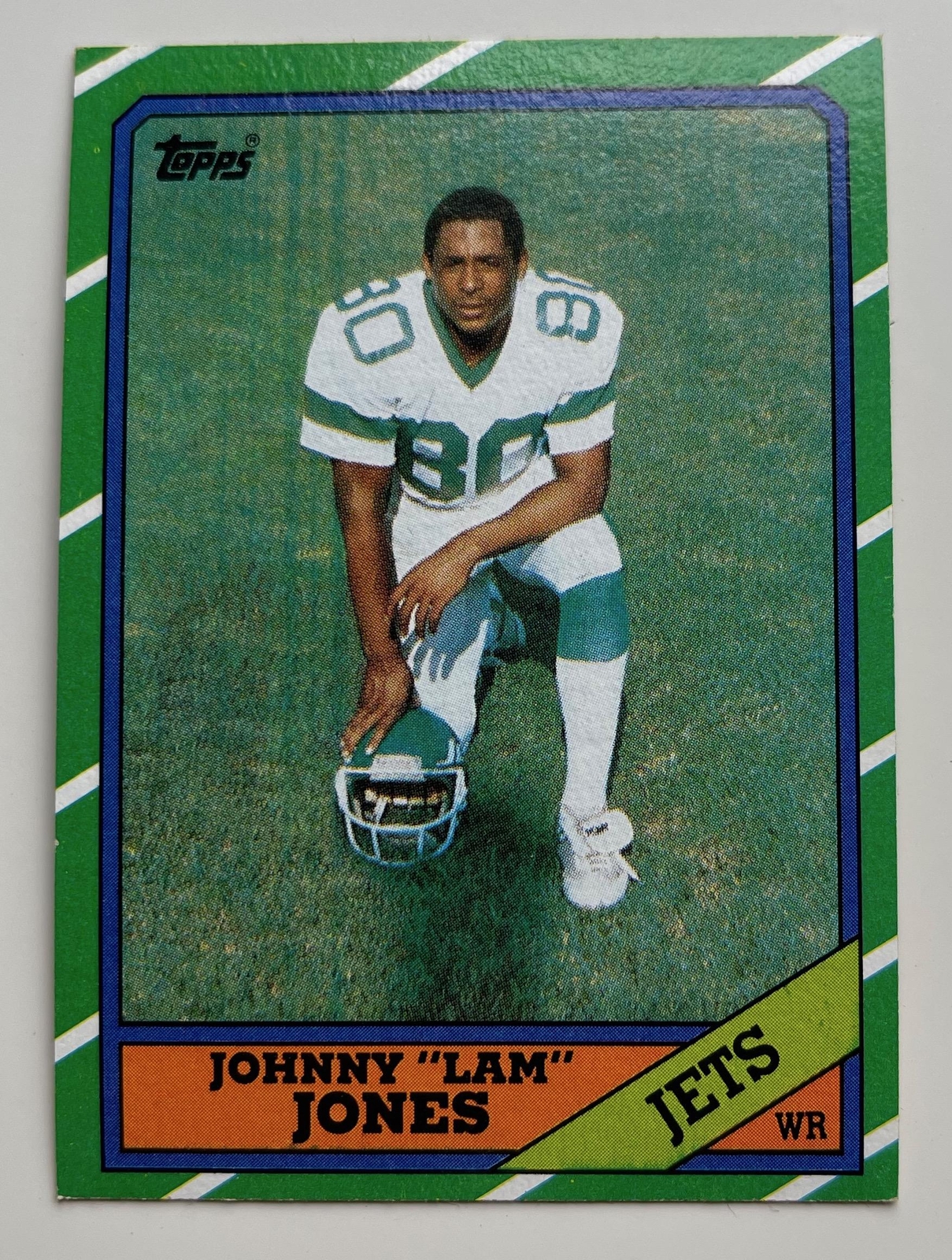 1986 Topps #98 Johnny "Lam" Jones New York Jets Football Card | eBay