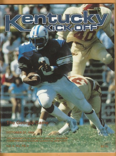 1984 Georgia Bulldogs Kentucky Wildcats Program Lars Tate Bill Ransdell ...