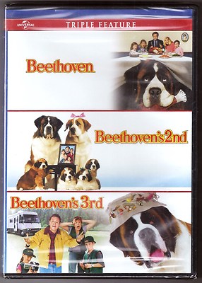 Beethoven Collection 1, 2 & 3 DVD Movie Triple Feature BRAND NEW ...