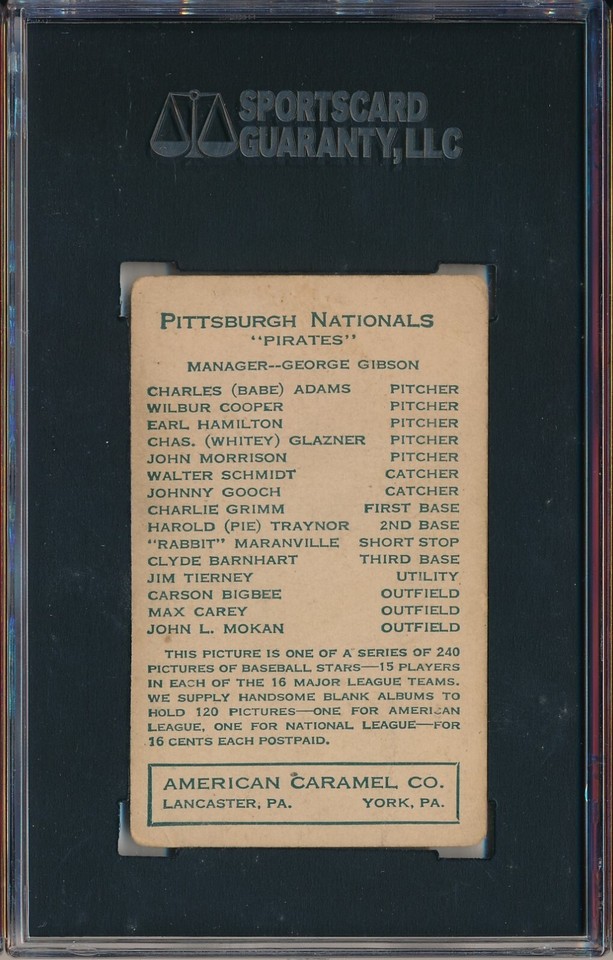 1922 E120 AMER. CARAMEL - ADOLFO LUQUE - SGC 40 VG 3 (SVSC) | eBay