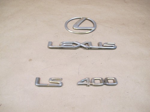 🥇95-00 LEXUS UCF20 LS400 REAR TRUNK EMBLEM LOGO BADGE SET OEM | eBay