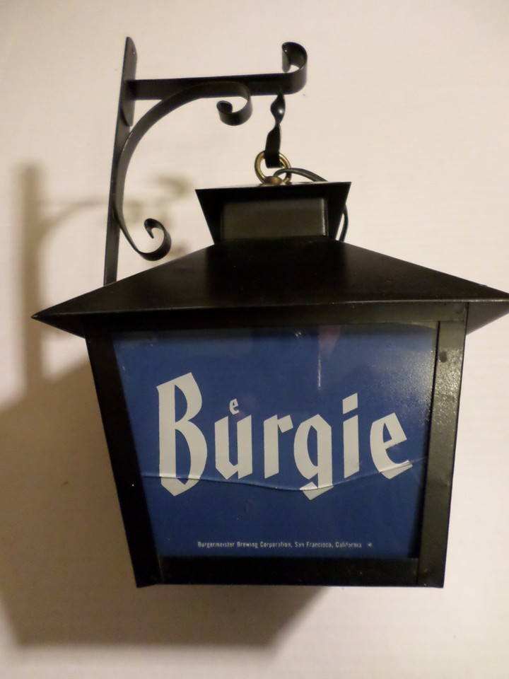 Burgie -Burgermeister Brewing -LIGHT UP LANTERN SIGN FROM 50's 60's ...