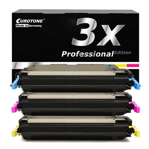 3x Eurotone PRO Cartridge for HP Color LaserJet 5550-N 5550-DN 5500-DN ...