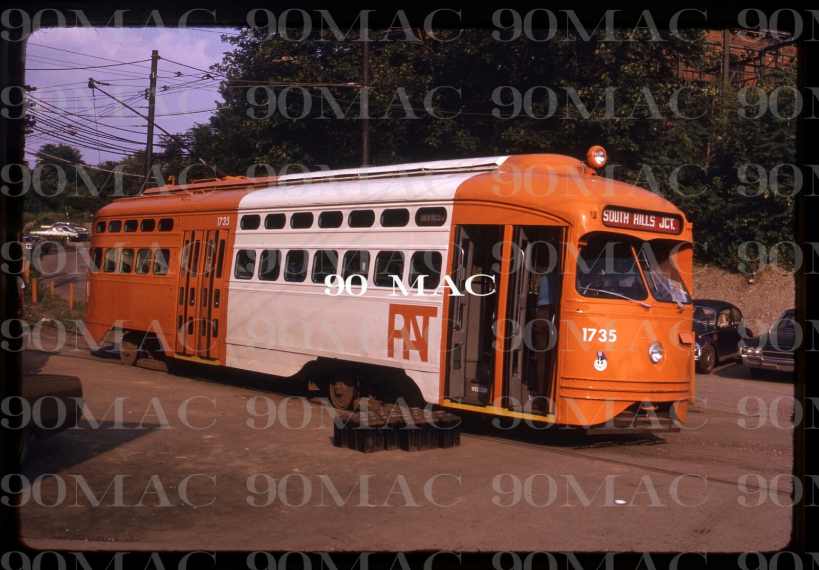 PAT TRANSIT. PCC CAR #1735. Pittsburgh (PA). Original Slide 1974. | eBay
