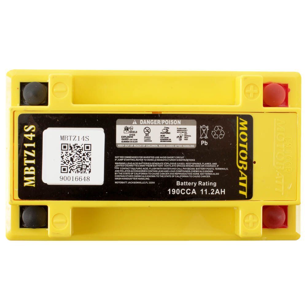 12V 190 CCA Glass Mat Battery for Triumph TIGER 1200 XRx 2019 to 2020 ...