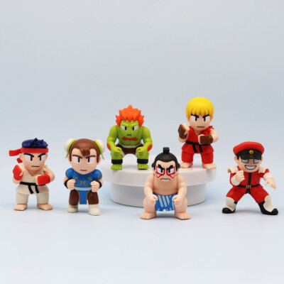 NEW Q version Street Fighter Toys Action Figure Collection PVC Toy Lot ...