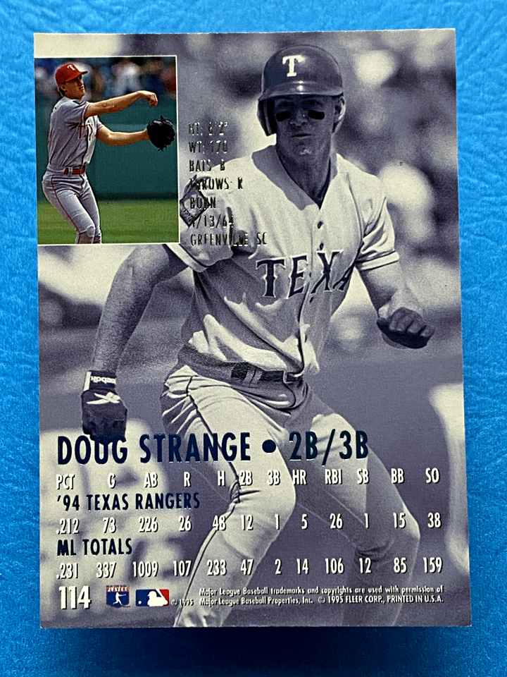1995 Fleer Ultra Doug Strange #114 | eBay
