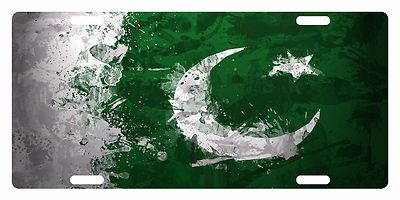 PAKISTAN Flag Custom License Plate NATIONAL Emblem PAINT Version | eBay