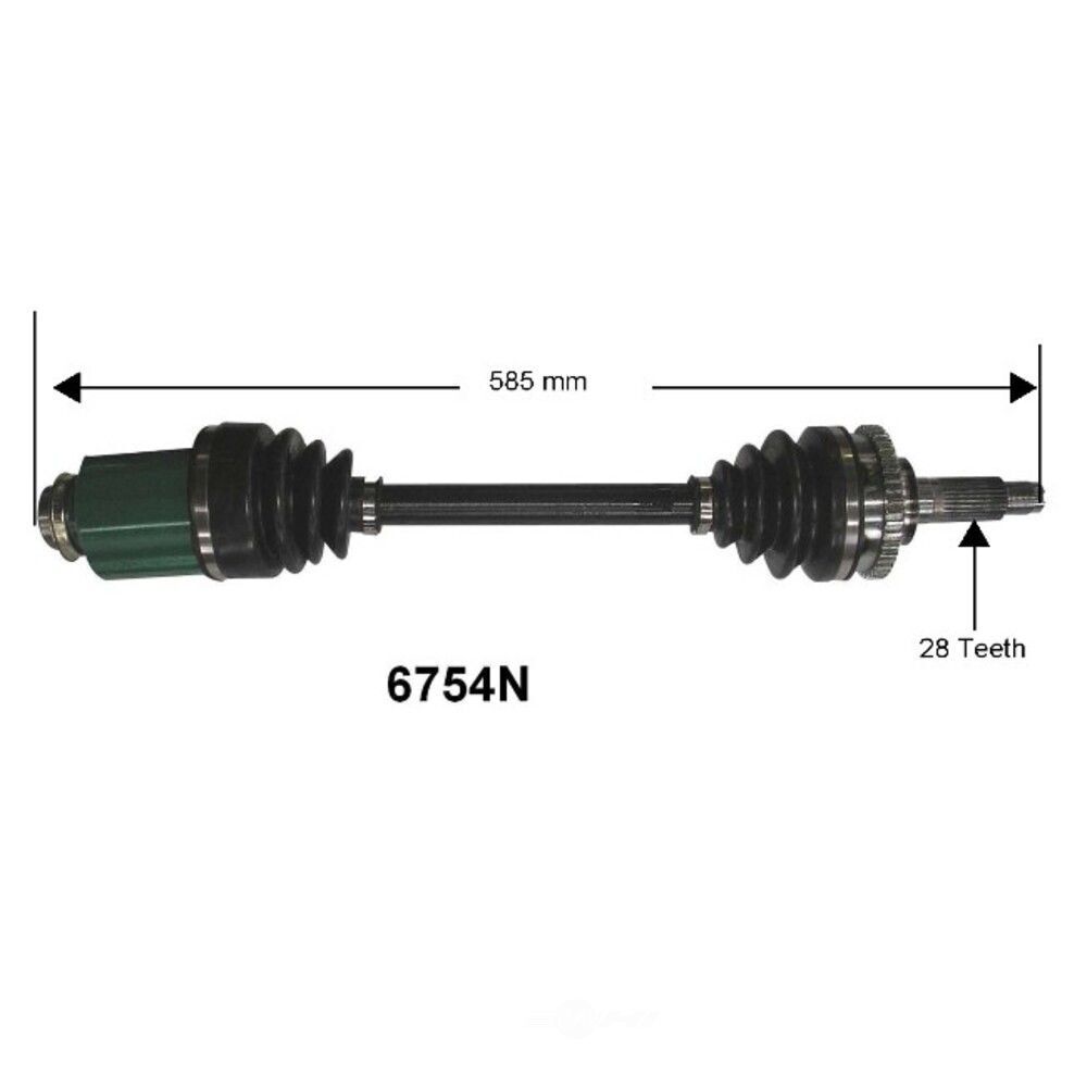 CV Axle Assembly-PDL Front Right Autopart Intl fits 95-02 Mazda ...