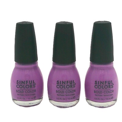 3 PACK - Sinful Colors Professional Nail Polish 1184 Tempest (Purple) 0 ...