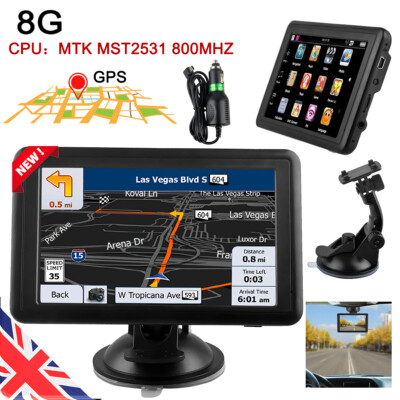 8GB Sat Nav Car Truck GPS Navigation Audio Free Lifetime UK & EUMaps ...
