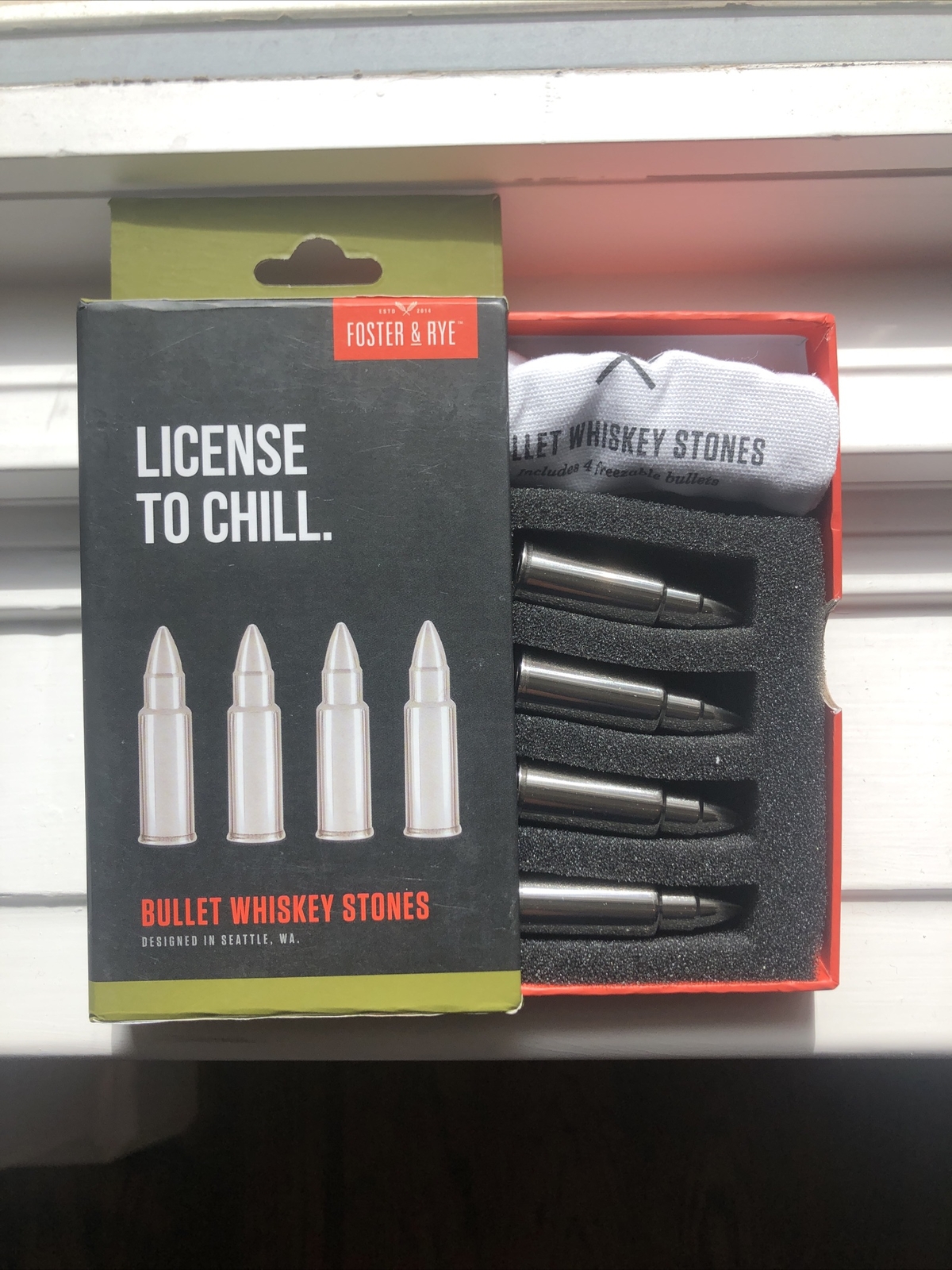 True Fabrications Foster & Rye Stainless Steel Bullet Whiskey Rocks ...