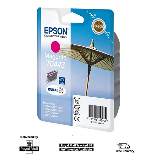 Epson T0443 Magenta Original Ink Cartridge For Stylus C84 CX4600 Lot ...