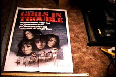 GIRLS IN TROUBLE ORIG MOVIE POSTER SEXPLOITATION PRISON | eBay