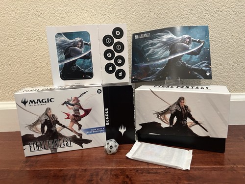 MTG Magic The Gathering FINAL FANTASY Bundle Box *Box + Dice + Basic ...