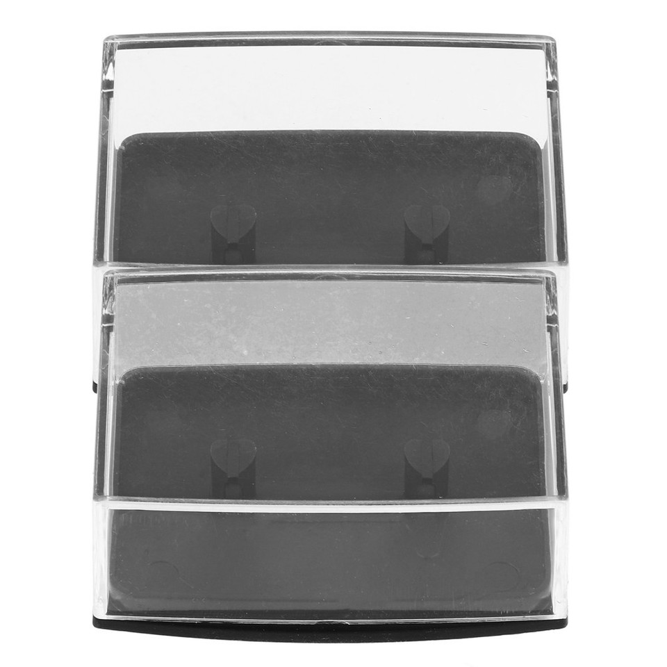 2 Pcs Cufflinks Box Bridegroom Plastic Tie Clip Case Badge Holder ...