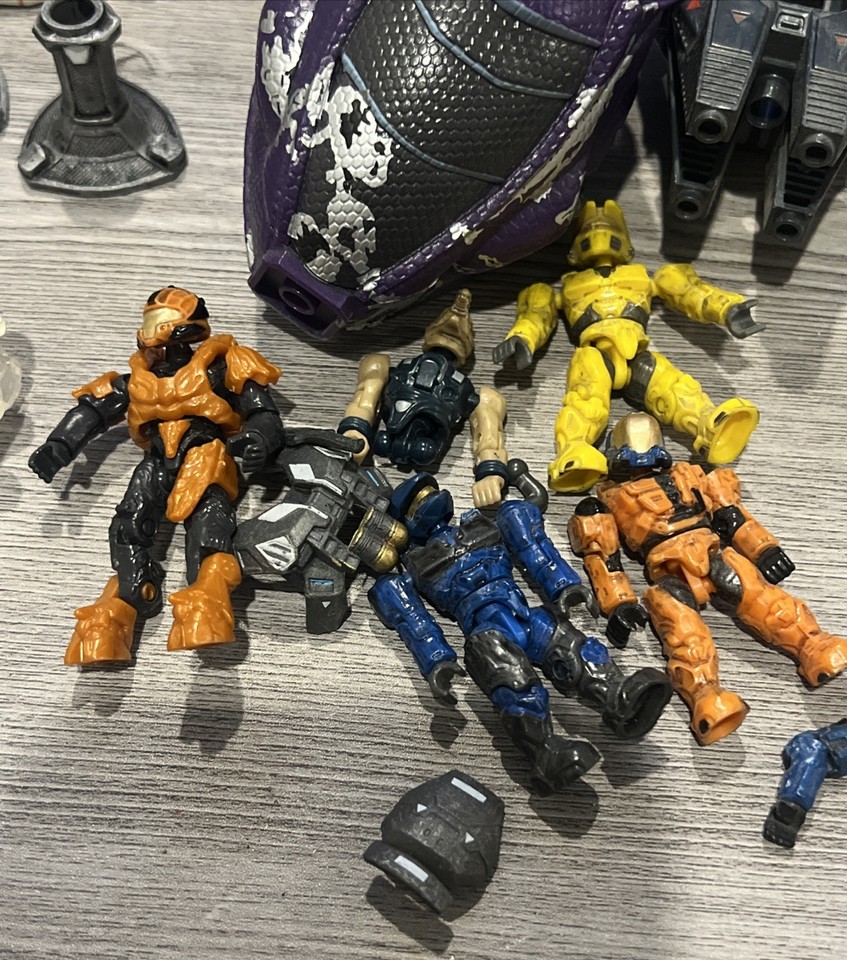 Megablocks Halo Associated Lot, Drop Pod, Covenant Brute, Figures ...