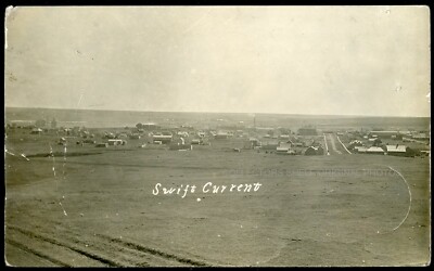 SWIFT CURRENT SASKATCHEWAN TOWN VIEW 1912 RPPC RP PHOTO POSTCARD | eBay