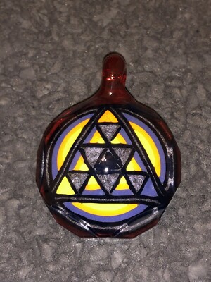 Sacred Faceted Geometry Glass Pendant Heady Glass Art | eBay