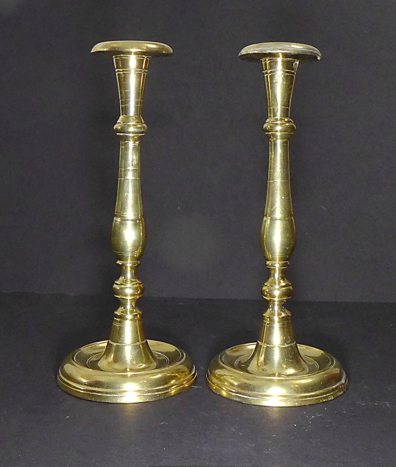 Pair of Antique Brass Shabbat (Sabbath) candlesticks Poland Judaica | eBay