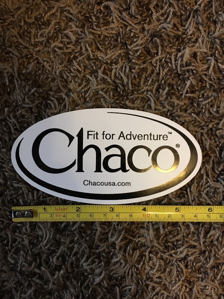 Chaco Sticker Decal White Black Approx 5.5" | eBay
