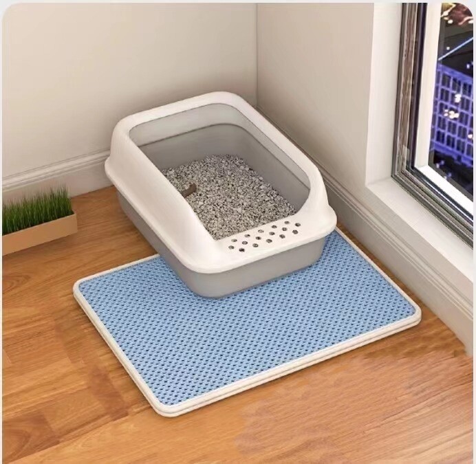 Cat Litter Mat Double Layer Trap Waterproof Anti-Tracking Pad For Cats ...
