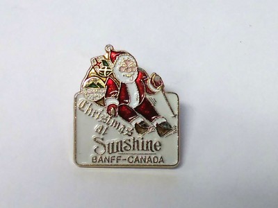 Vtg Sunshine Village Ski Resort Souvenir Lapel Pin Banff Canada ...