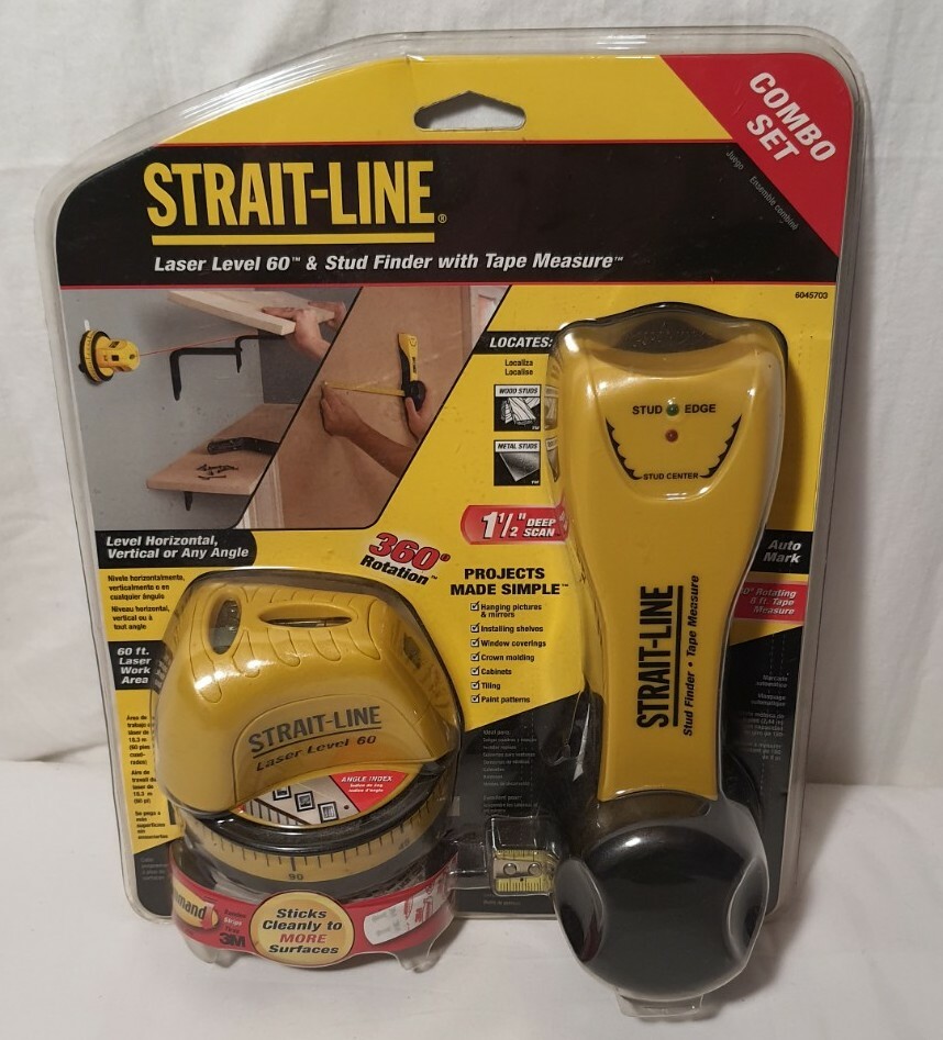 Strait Line Wall Scanner Strait Line Sonic Laser Tape Stud Finder 75