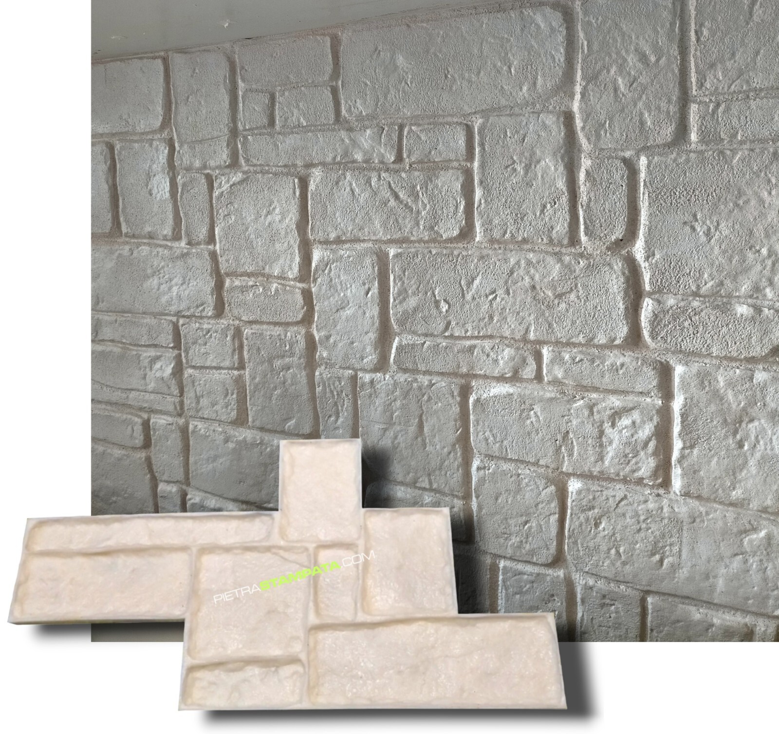 Vertical concrete plaster STAMP Cement rubber mold Decorative Texture ...