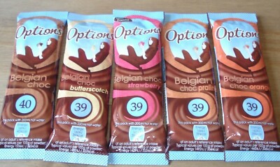 OPTIONS Hot Drinking Chocolate Powder Sachets Many Flavours SHIPS ...