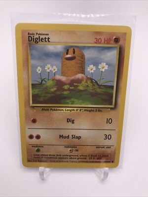 Pokémon TCG Diglett Base Set 47/102 Regular Unlimited Common | eBay