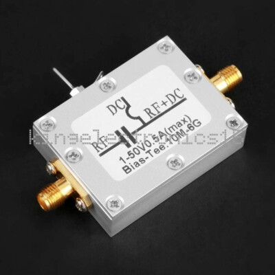 1PCS RF Biaser Bias Tee 10MHz-6GHz DC blocker Coaxial feed FOR HAM ...