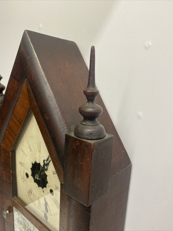 Antique Jerome New Haven Steeple Clock Works, Chimes | eBay