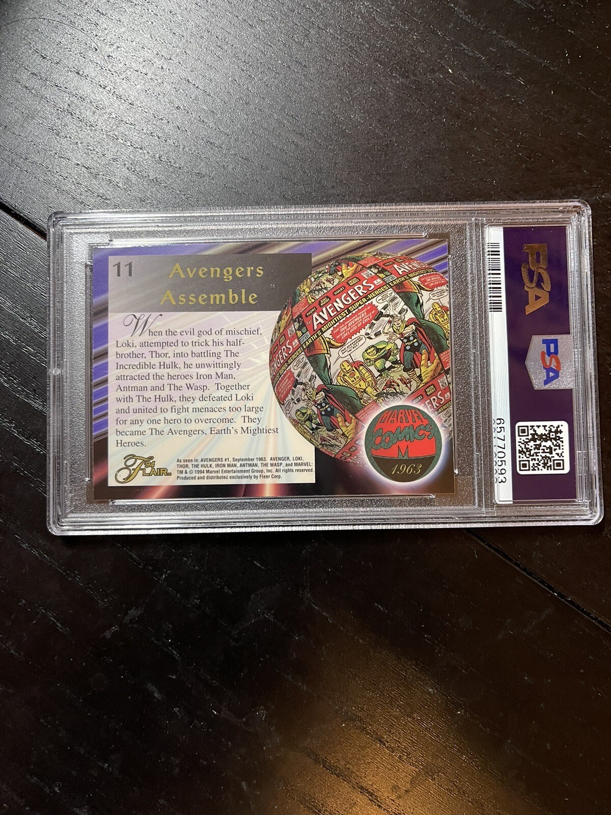 1994 Marvel Universe Avengers 94 Flair #11 PSA 10 Pop 57 | eBay