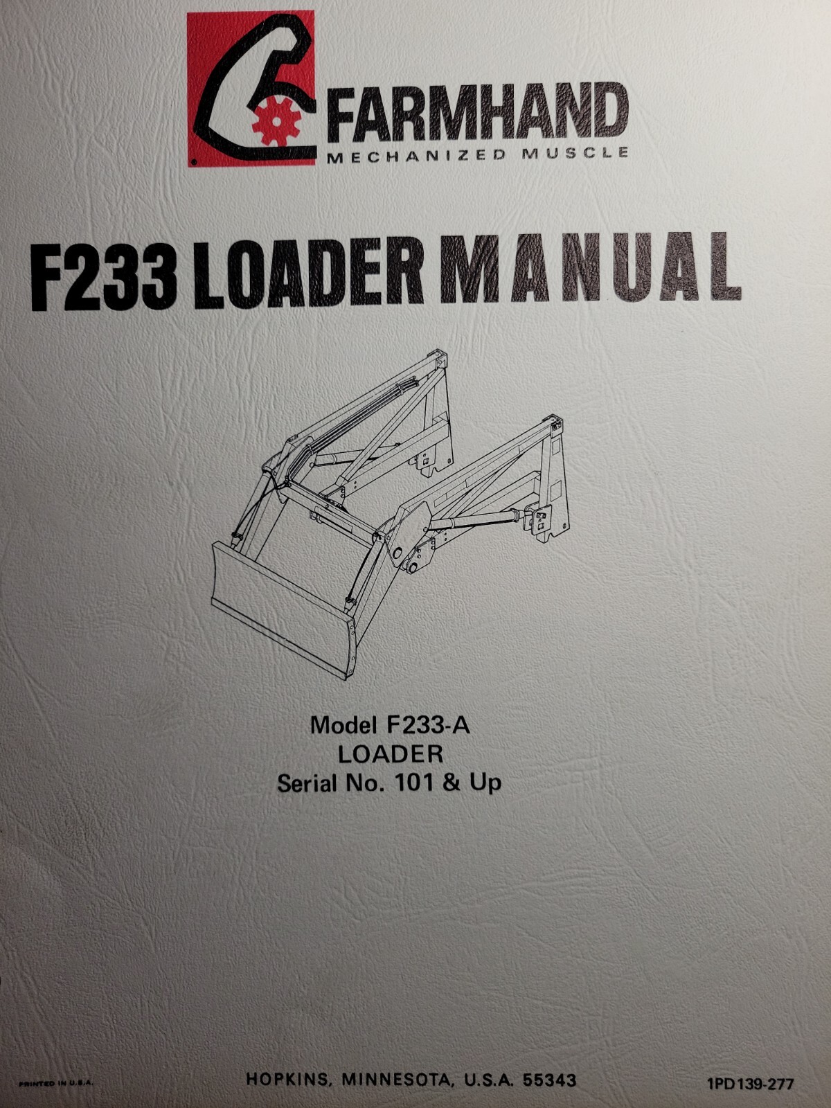 Farmhand F233-A Heavy Duty Loader Agricultural Farm Tractor Owner ...