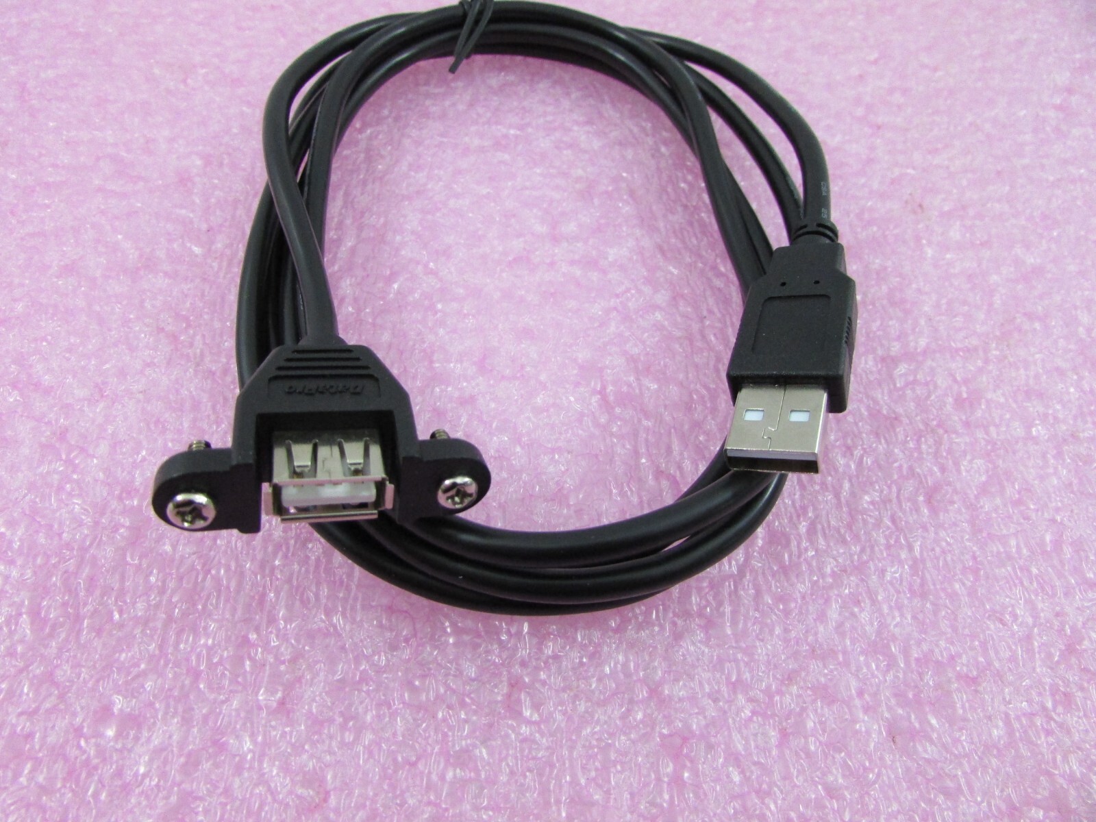 DataPro 6' Type A USB 2.0 F to M Extension w/ Screws Panel Mount Cable ...