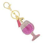 Bling Crystal Pink Cocktail Keychains | eBay